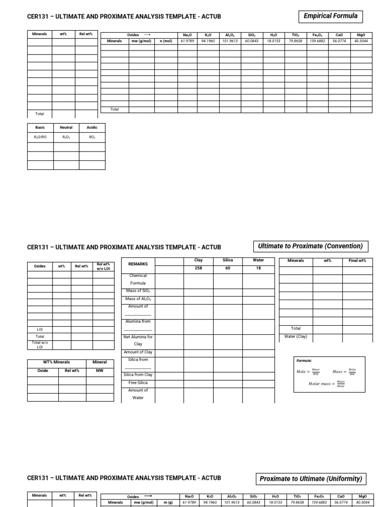 Cer131 Actub Template | PDF