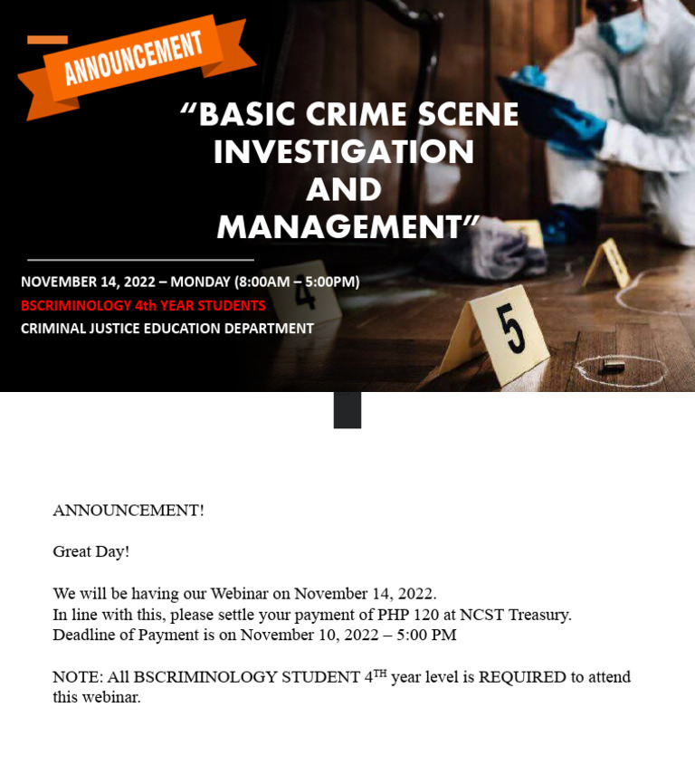 Basic Crime Scene Investigation | PDF Basic Crime Scene Investigation | PDF