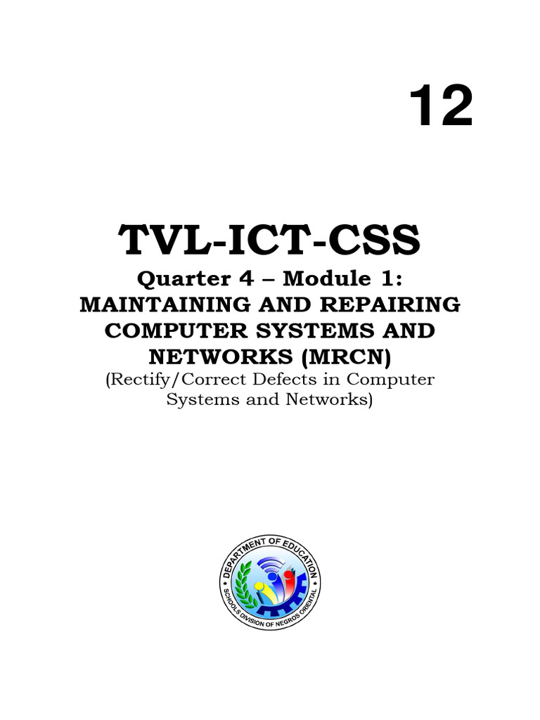 TVL CSS CSS 12 Q3 M1 2 Plan and Prepare For Maintenance and Repair LAZ | PDF | Backup | Hard ...