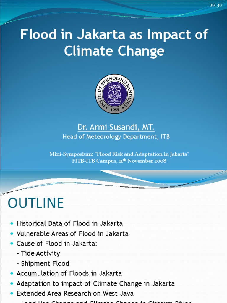 Flood in Jakarta As Impact of Climate Change | PDF | Sea Level Rise | Flood