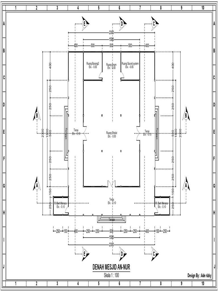 Masjid An-Nur Floor Plan | PDF