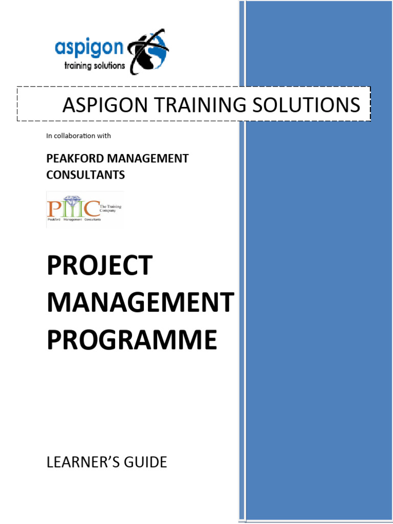 Learner Guide Pdf Project Management Procurement