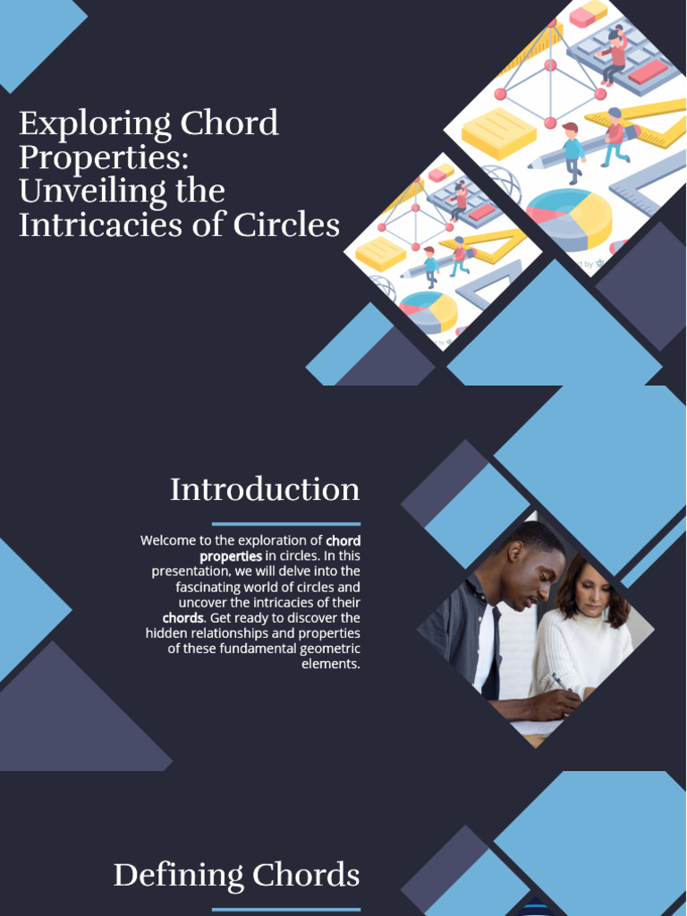 Wepik Exploring Chord Properties Unveiling The Intricacies of Circles | PDF | Geometry | Circle