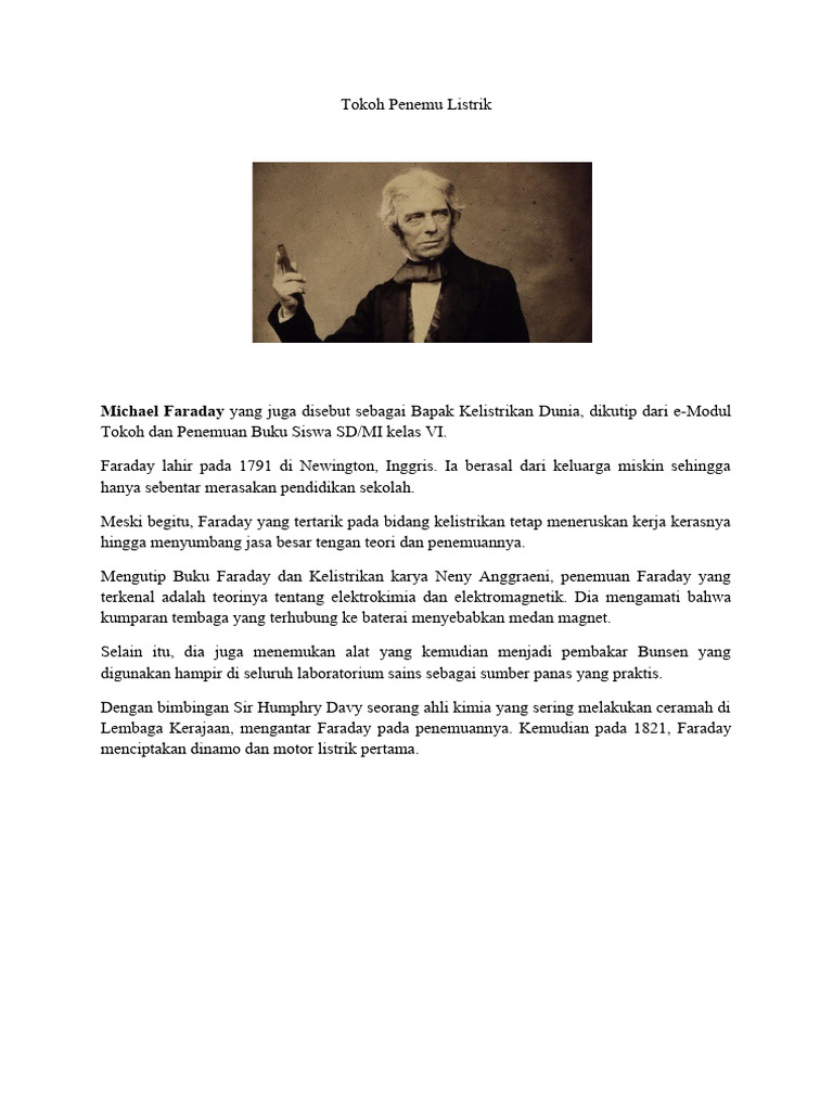 Tokoh Penemu Listrik | PDF