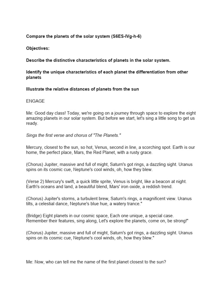 Lesson Plan Choice Board Strategy | PDF | Planets | Neptune