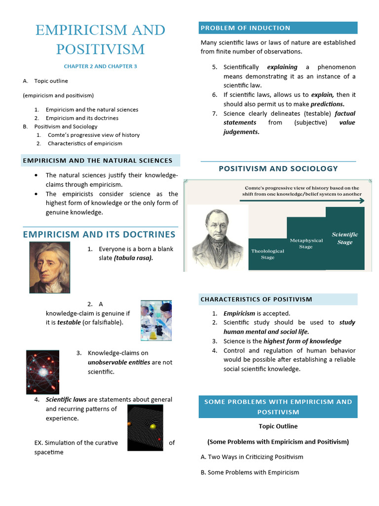 Empiricism and Positivism (Chapter 2 & 3) | PDF | Empiricism | Positivism