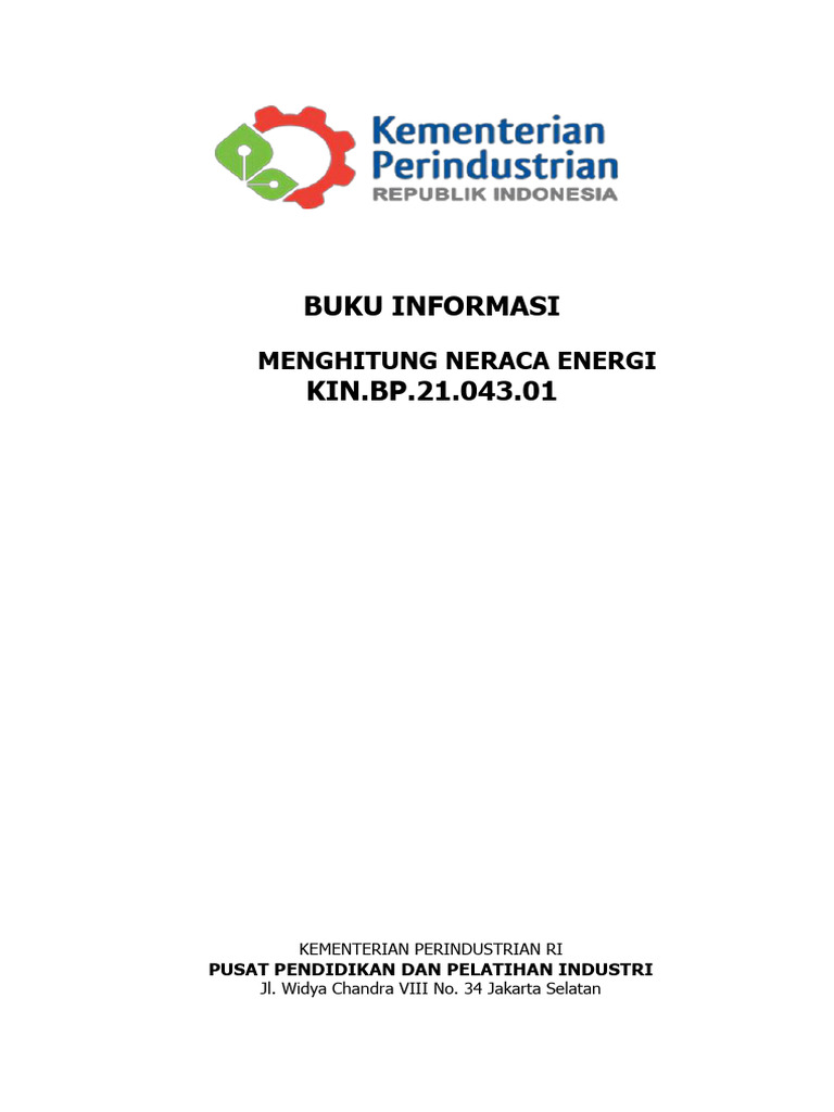 XI KI. 110. Neraca Energi | PDF