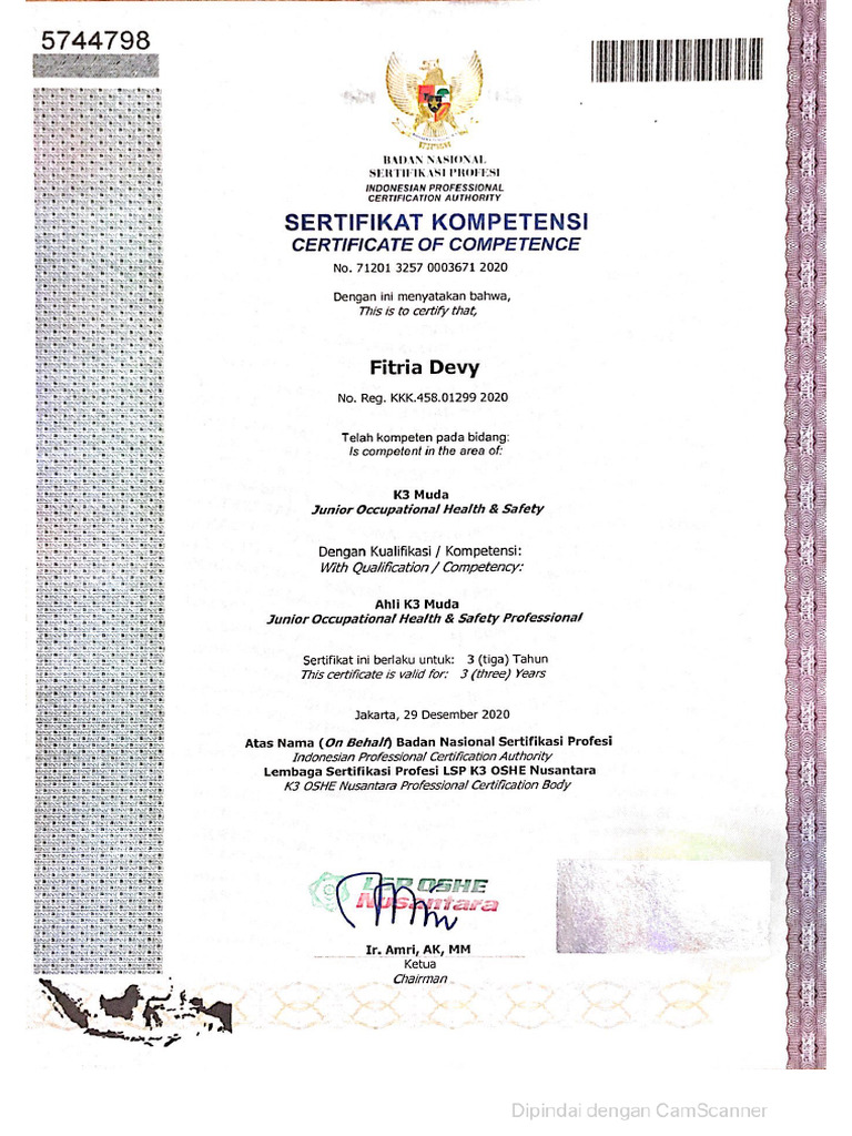 Fitria Devy K3 Muda | PDF