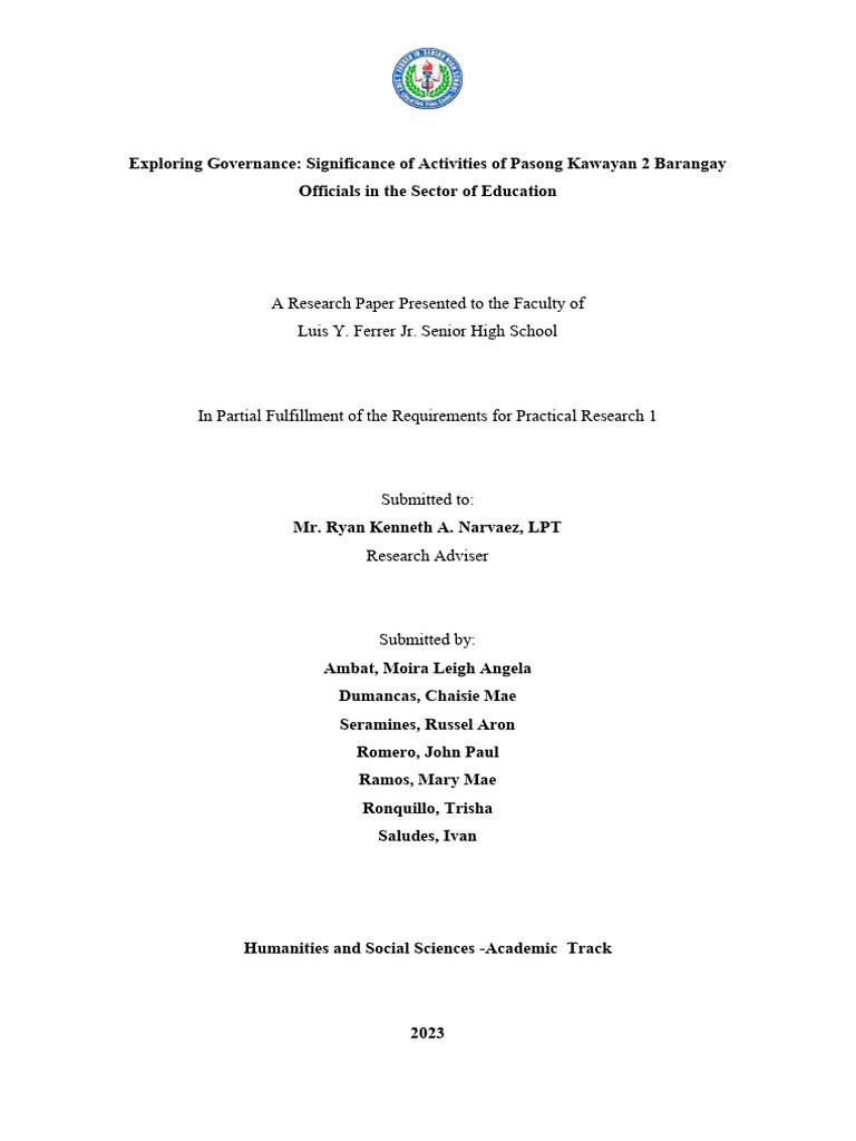 Exploring Governance - For Soft Bind 1 | PDF | Early Childhood Education | Behavioural Sciences