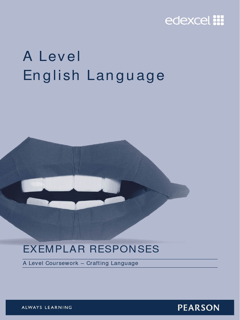 AL Lang Coursework Exemplars Final | PDF | Narrative | Ellipsis