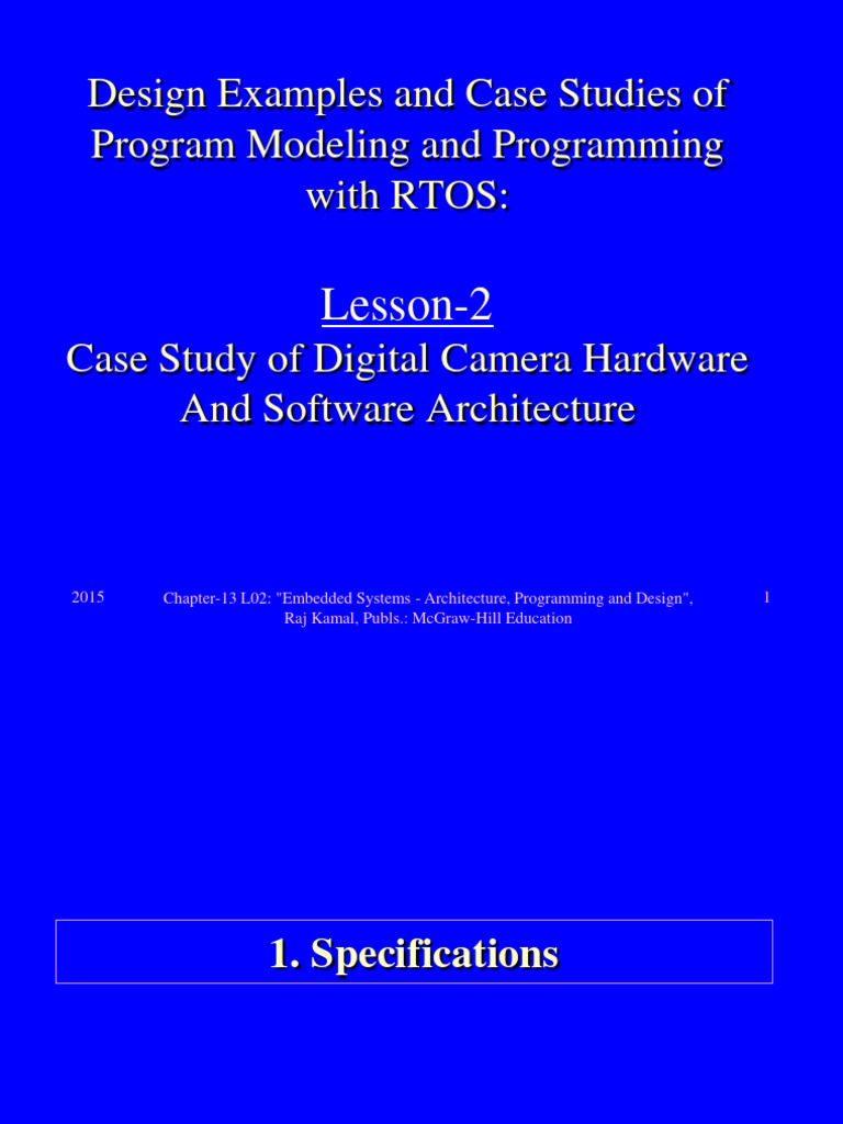 Digital Camera Hardware and Software Architecture | Download Free PDF | Embedded System | Pixel