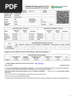JEE Main 2024 Scorecard for Krish Mehta | PDF | Career And Technical ...