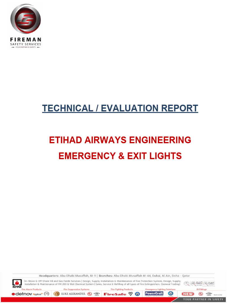 Technical Report - Emergency Exit Light | PDF | Manufactured Goods