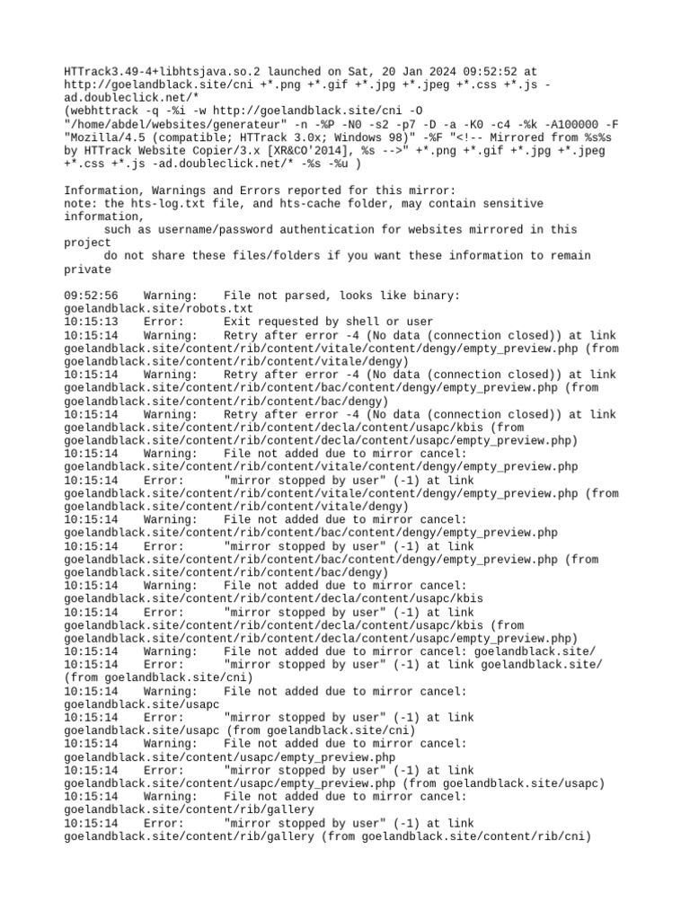 Hts Log | PDF | Computer File | Internet