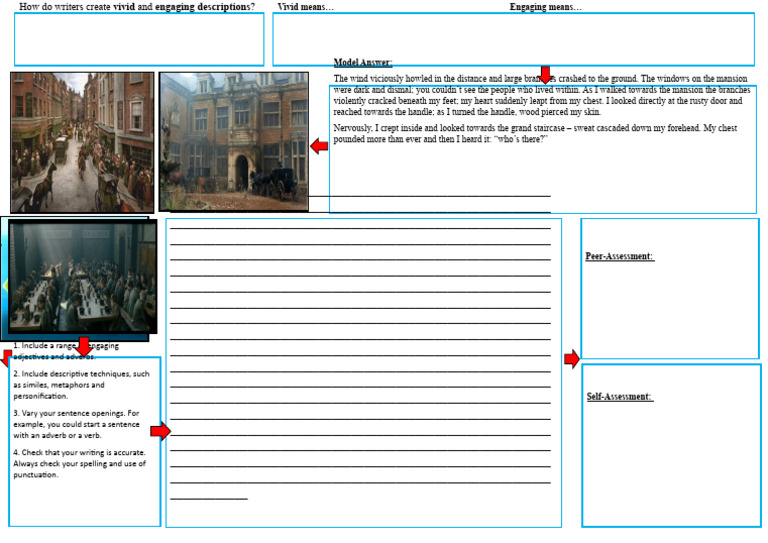 Learning Mat For Descriptive Writing | PDF | Semantic Units ...