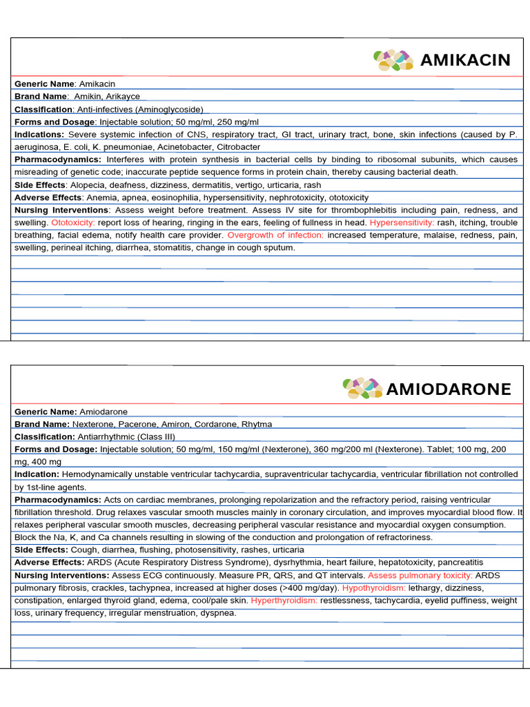 DRUG-STUDY-TEMPLATE | PDF | Aspirin | Clinical Medicine