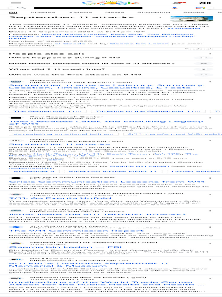 911 Attack - Google Search | PDF | September 11 Attacks | Extremism