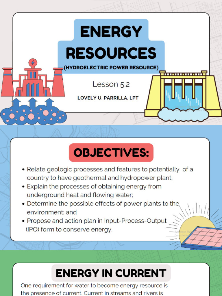 Lesson 5.2 Energy Resources | PDF