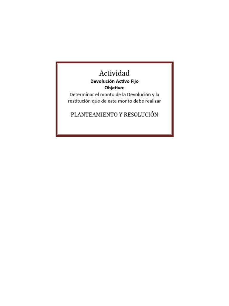 AD4.1 - Ejercicio Devolución Activo | PDF | Pagos | Impuestos