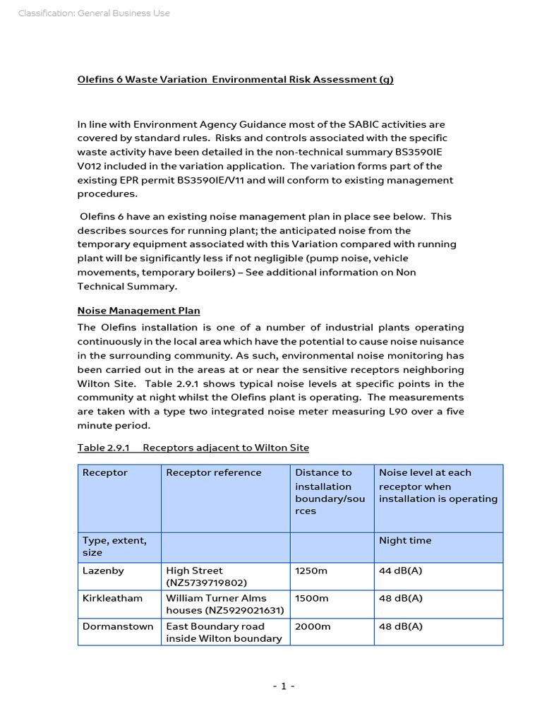Environmental Risk Assessment | PDF
