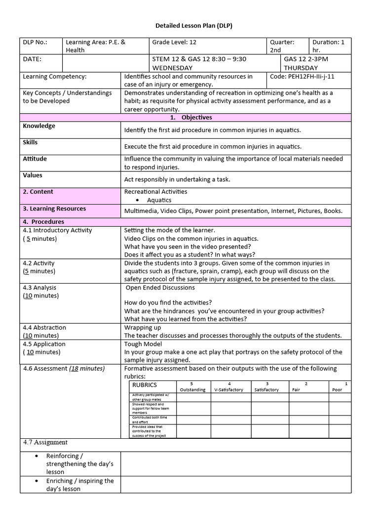 Pe4 DLP Lesson 11 | PDF | Behavior Modification | Cognition
