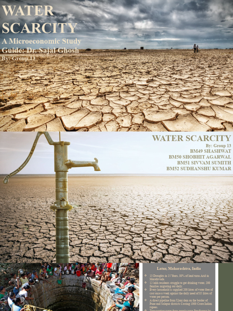 Water Scarcity Group 13 Microeconomics Project | PDF | Water Scarcity ...
