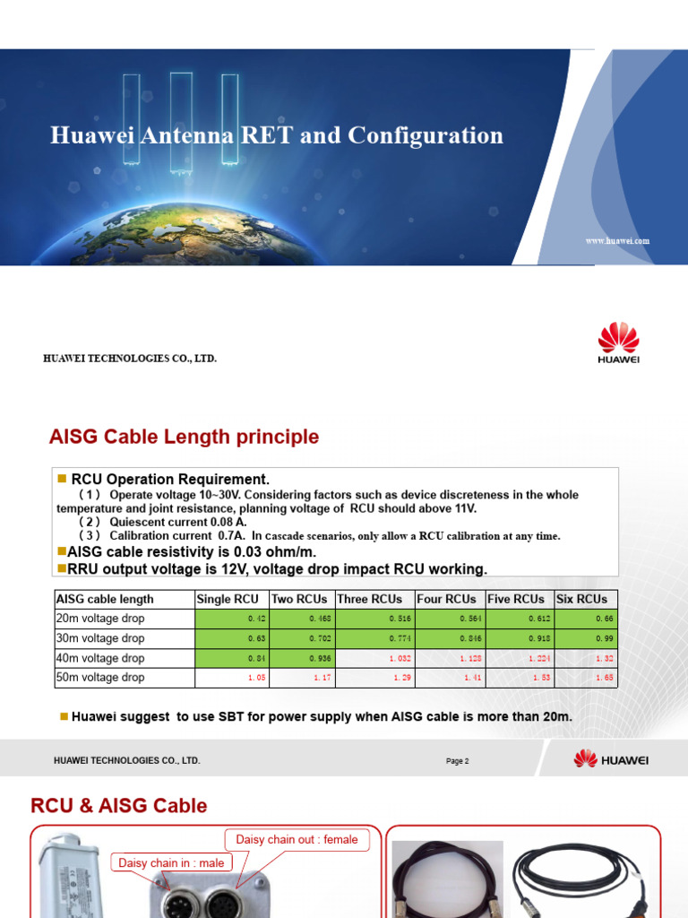 Huawei Antenna RET and Configuration 20121217 | PDF | Computer Science | Computing