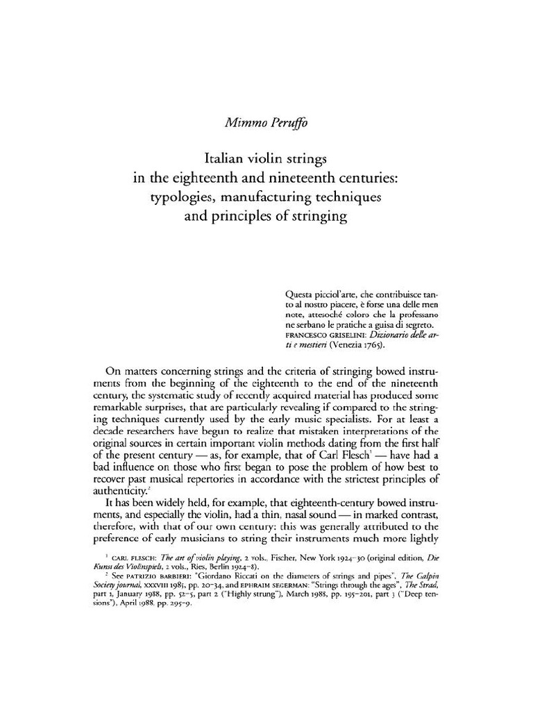 Strings Process of Made | PDF