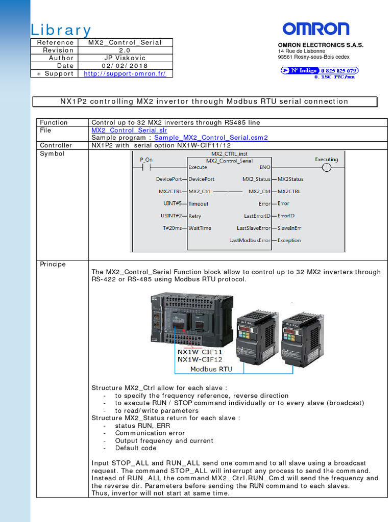 MX2 - Control - Serial - E V2 | PDF | Parameter (Computer Programming) | Manufactured Goods