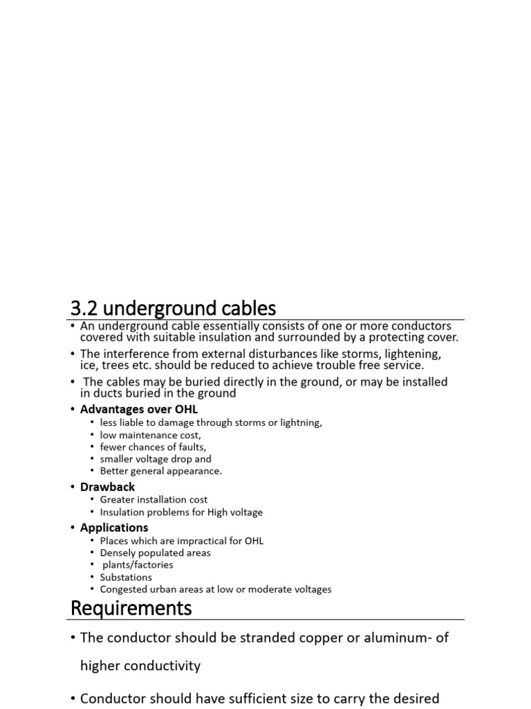 Underground Cables | PDF | Insulator (Electricity) | Electrical Resistivity And Conductivity