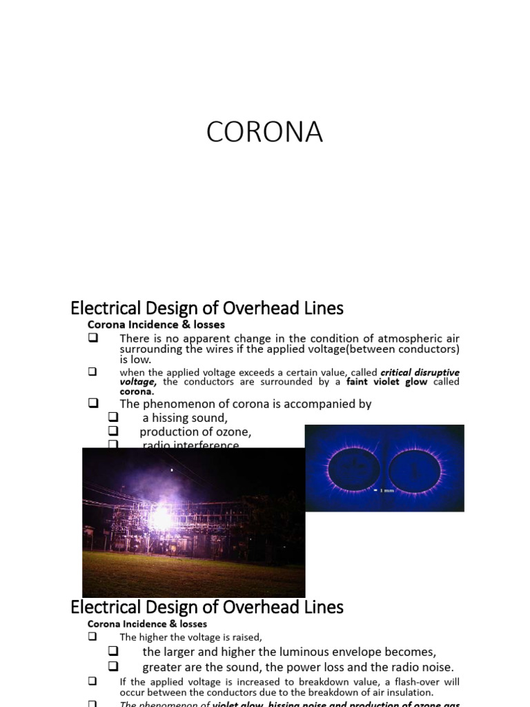CORONA | Download Free PDF | Electrical Breakdown | Electromagnetism