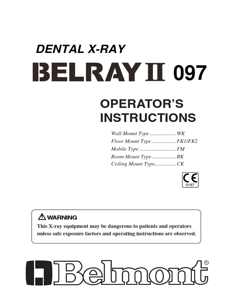 Belmont Belray II 097 Operator Manual | PDF | Exposure (Photography ...