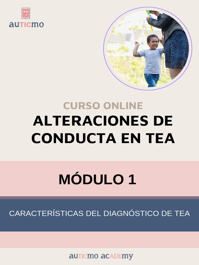 TEMARIO MO DULO 1 Curso Online Alteraciones de Conducta en TEA | PDF | Espectro autista | Manual ...
