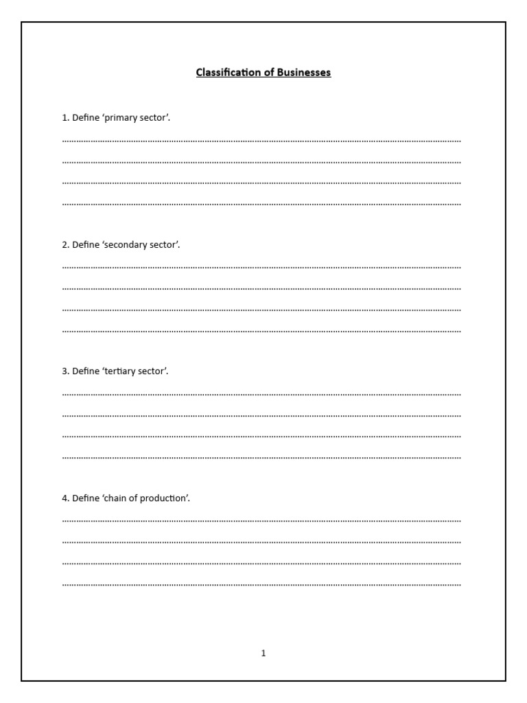 Classification of Businesses | PDF | Business | Economies