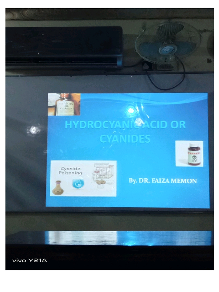 Cyanide Poisoning Slides Pdf