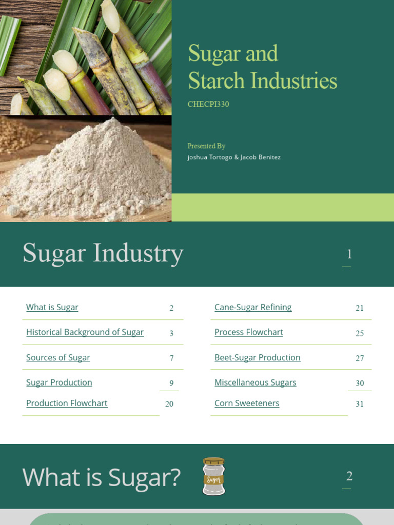 Sugar and Starch Industries | PDF | Sucrose | Starch