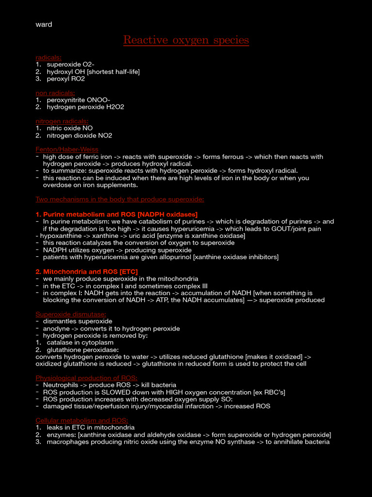 24 - Reactive Oxygen Species | PDF | Reactive Oxygen Species | Superoxide 24 - Reactive Oxygen Species | PDF | Reactive Oxygen Species | Superoxide
