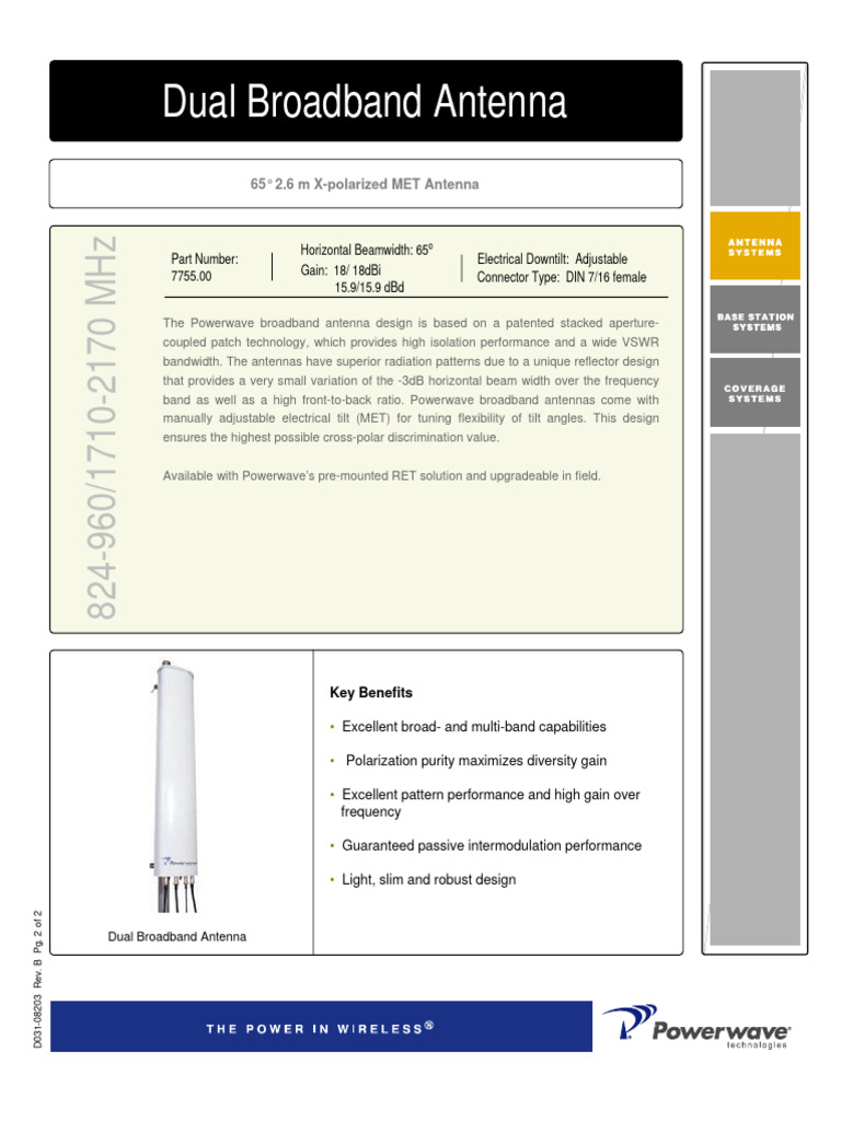 7755 Pdf Antenna Radio Electromagnetic Spectrum