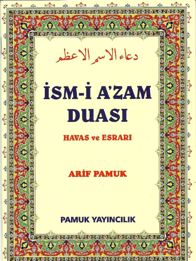 Ism-I Azam Duası | PDF