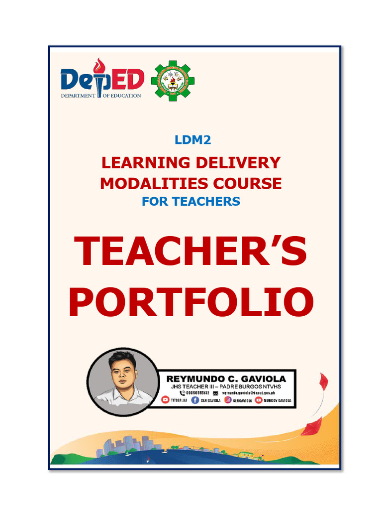 GAVIOLA LDM PORTFOLIO | PDF | Learning | Educational Assessment