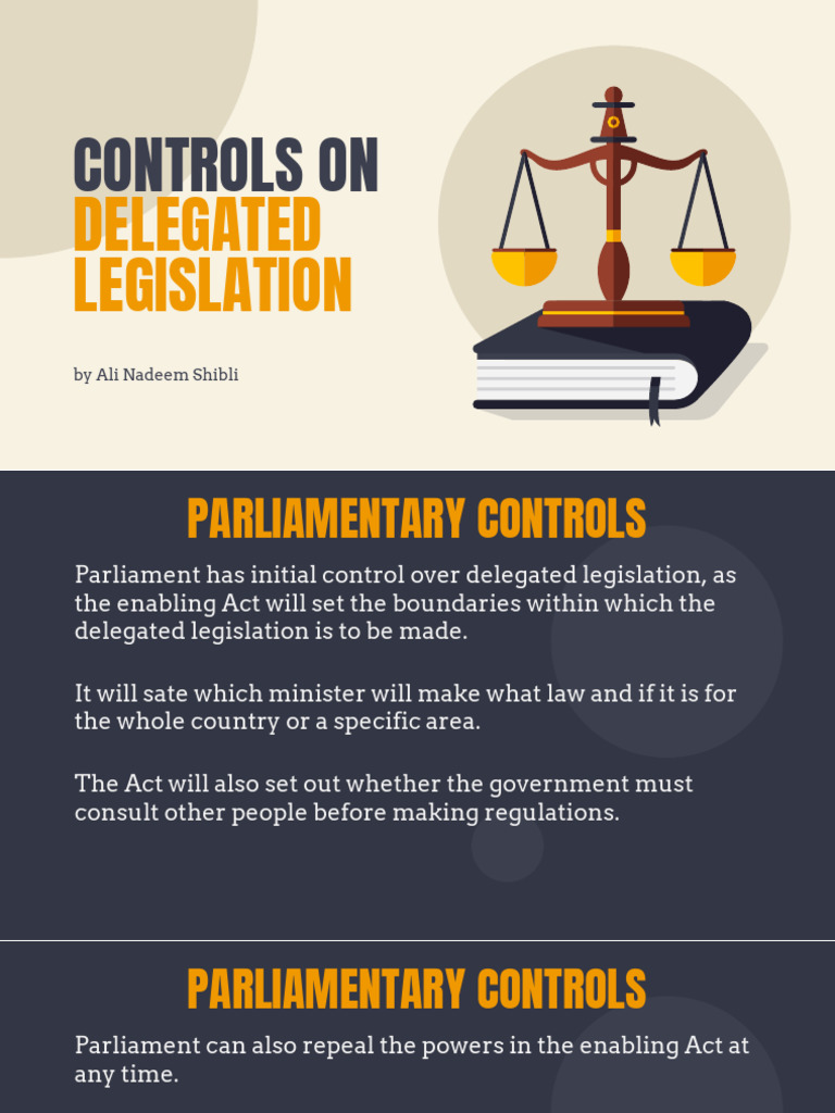 3.3 Controls On Delegated Legislation | PDF | Standing (Law ...