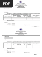 Sample LETTER OF REQUEST FOR SCHOOL FORM 137 | PDF