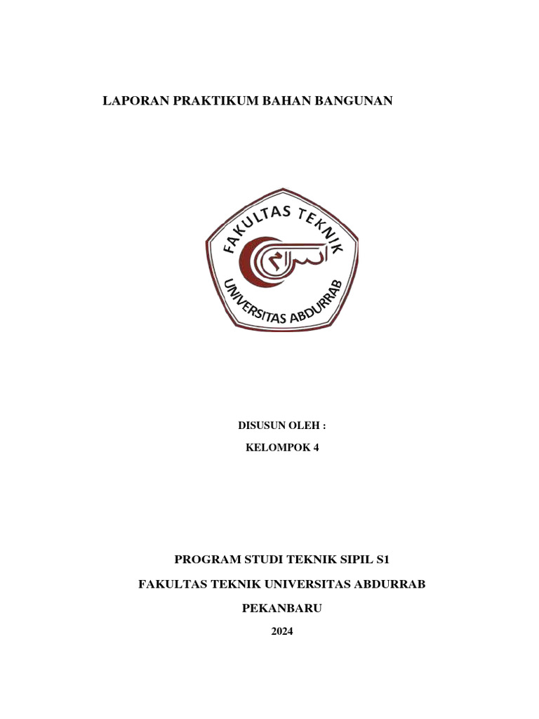 Praktikum Bahan Bangunan Teknik Sipil | PDF