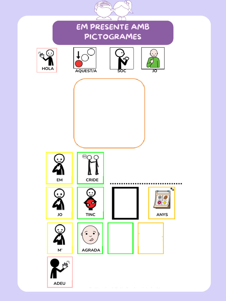 Me Presento Con Pictogramas | PDF