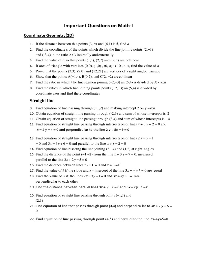 Imp Q.MATH-2 D, Circle | PDF | Line (Geometry) | Circle