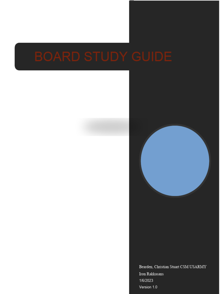 Iron Rakkasans Board Study Guide | PDF | Military | Military Science