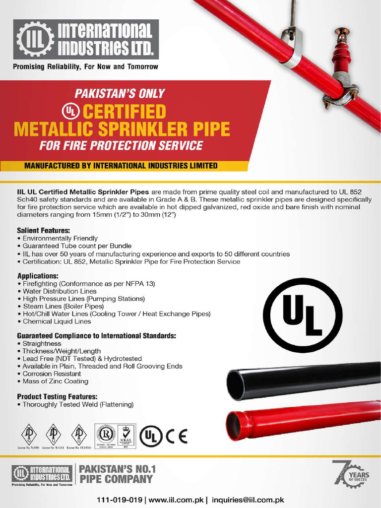 Brochure Zz0jqL Ul Certified Pipes Compressed | PDF