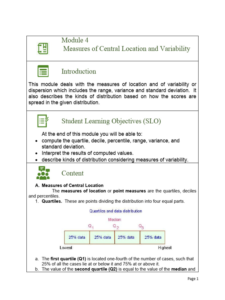 Module 4 in Assessment 2 Upload | PDF | Variance | Standard Deviation