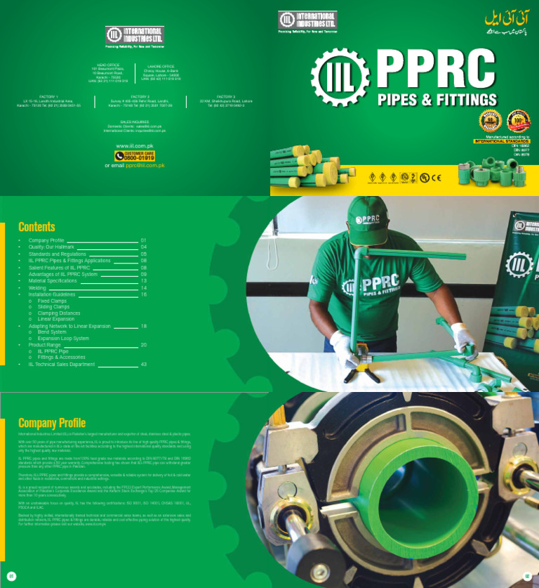 Brochure Iqfvjl Iil PPRC Brochure Compressed | PDF | Pipe (Fluid Conveyance) | Welding