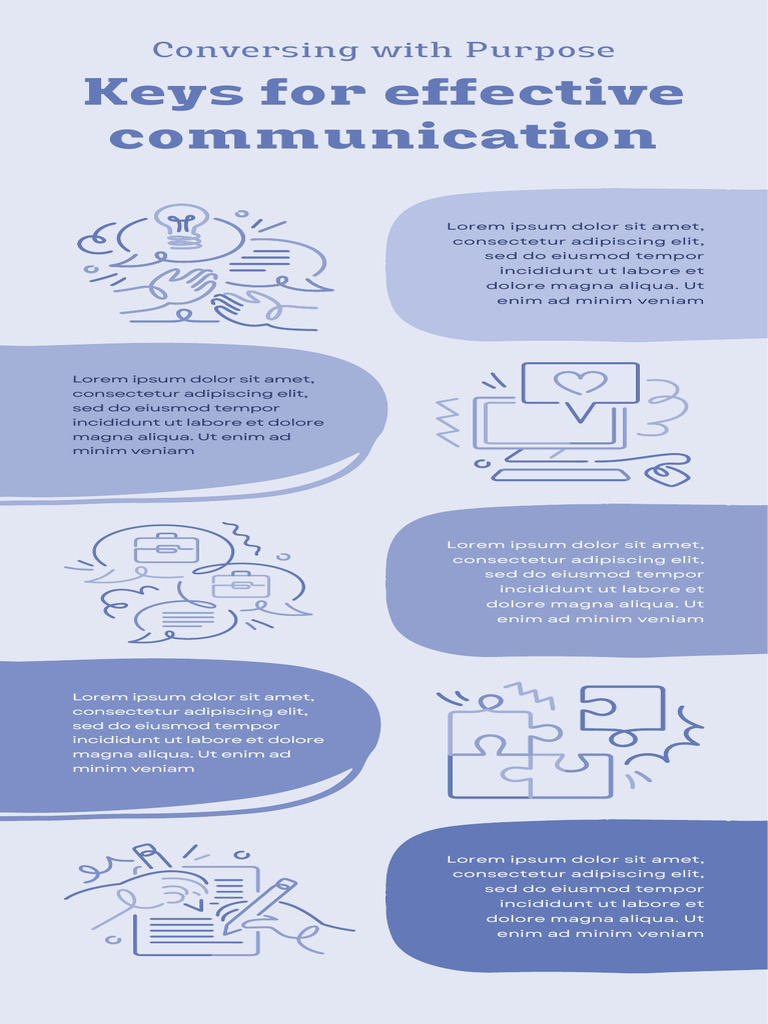 Blue Simple Effective Communication Infographic | PDF